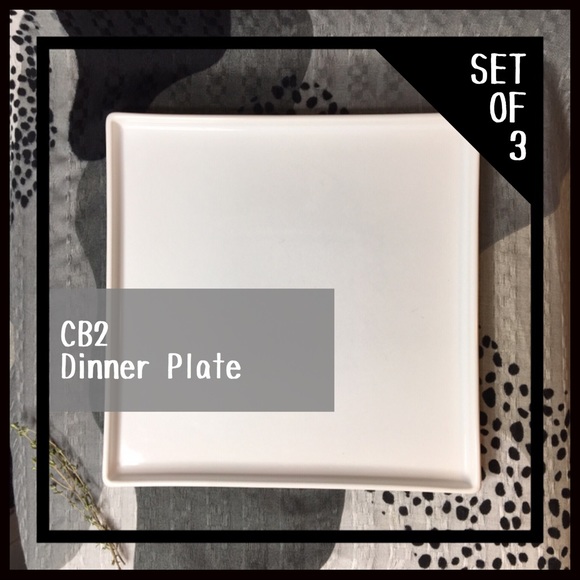 CB2 | Dining | Cb2 Bento Dinner Plates Set Of 3 | Poshmark
